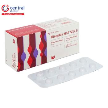 Bisoplus HCT 5/12.5 - thuốc dùng để điều trị tăng huyết áp