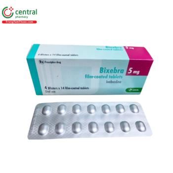 Thuốc Bixebra 5mg KRKA điều trị cơn đau thắt ngực ổn định mạn tính