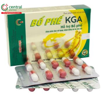 Thuốc Bổ phế KGA hỗ trợ bổ phổi, làm ấm đường hô hấp, giảm ho