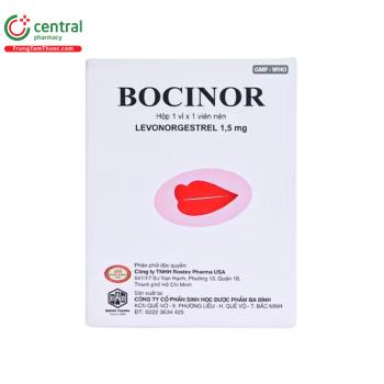 Thuốc Bocinor Rostex Pharma USA 1,5mg - Viên uống tránh thai khẩn cấp 72h