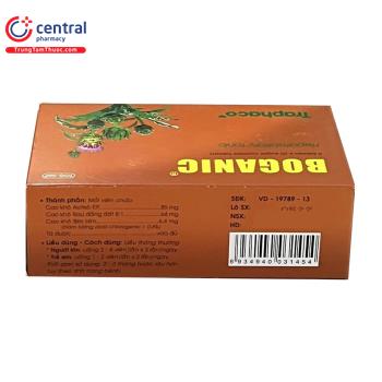 Thuốc Boganic (Hộp 5 vỉ x 20 viên bao đường) tăng cường chức năng gan