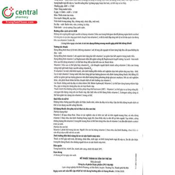 Thuốc Bominity - thuốc bổ sung vitamin C, tăng sức đề kháng cho trẻ