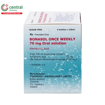 Thuốc Bonasol Once Weekly 70mg Oral Solution điều trị loãng xương