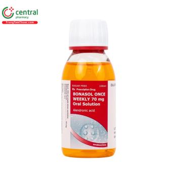 Thuốc Bonasol Once Weekly 70mg Oral Solution điều trị loãng xương