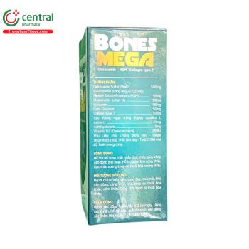 Thuốc Bones Mega - Bổ sung dịch khớp, làm giảm khô khớp, cứng khớp