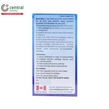 Thuốc Boni-Star - Giải pháp tăng cường nuôi dưỡng và tái tạo sụn khớp