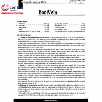 [CHÍNH HÃNG] Thuốc Bonivein hỗ trợ điều trị trĩ hiệu quả