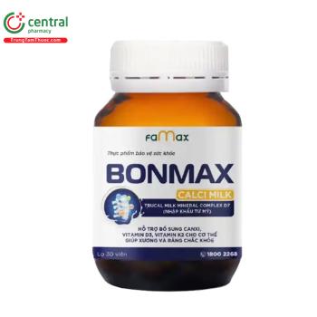 Thuốc Bonmax Calci Milk bổ sung khoáng chất cho xương răng chắc khoẻ