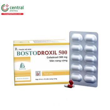 Thuốc Bostodroxil 500 điều trị nhiễm khuẩn tiết niệu, hô hấp, mô mềm