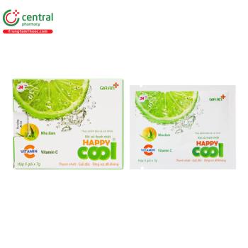 Bột sủi thanh nhiệt Happy Cool - Giải độc gan, tăng cường miễn dịch