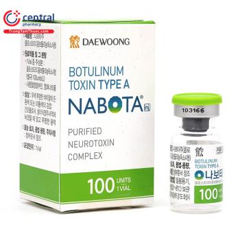 Botox 100 Units Botulinum Toxin Type A Nabota giúp xóa nhăn da