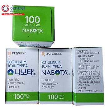 Botox 100 Units Botulinum Toxin Type A Nabota giúp xóa nhăn da