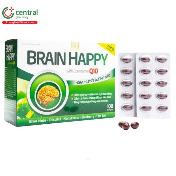 Thuốc Brain Happy With Coenzyme Q10 - Bổ não, cải thiện trí nhớ