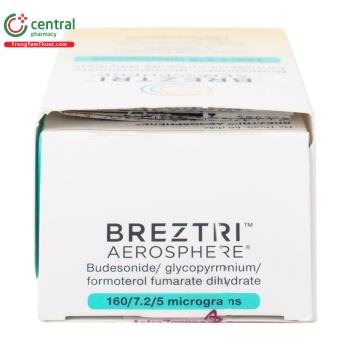 Thuốc xịt Breztri aerosphere điều trị duy trì bệnh phổi tắc nghẽn COPD