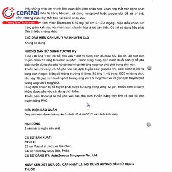 Thuốc Bricanyl 0.5mg/ml: tác dụng, cách dùng và lưu ý sử dụng