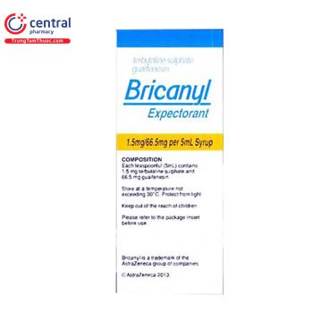Thuốc Bricanyl Expectorant - điều trị hen phế quản, viêm phế quản