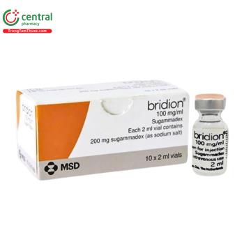 Thuốc Bridion chứa Sugammadex, giúpđảo ngược phong bế thần kinh cơ