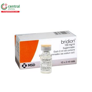 Thuốc Bridion chứa Sugammadex, giúpđảo ngược phong bế thần kinh cơ