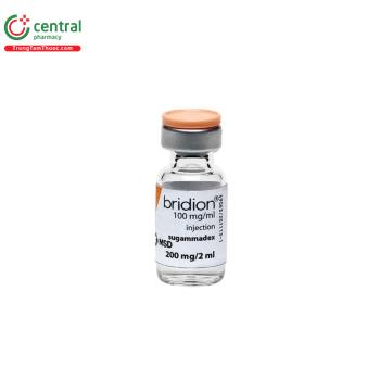 Thuốc Bridion chứa Sugammadex, giúpđảo ngược phong bế thần kinh cơ