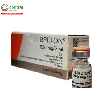 Thuốc Bridion chứa Sugammadex, giúpđảo ngược phong bế thần kinh cơ
