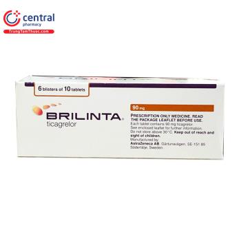 [CHÍNH HÃNG] Thuốc Brilinta 90mg phòng huyết khối do xơ vữa