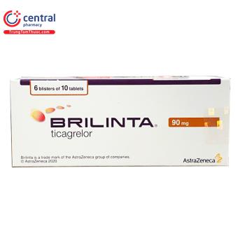 [CHÍNH HÃNG] Thuốc Brilinta 90mg phòng huyết khối do xơ vữa
