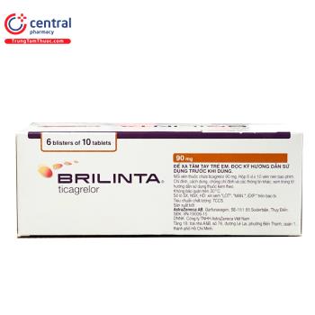 [CHÍNH HÃNG] Thuốc Brilinta 90mg phòng huyết khối do xơ vữa