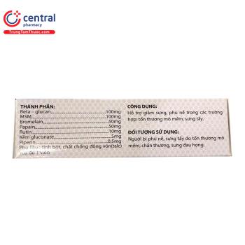 [CHÍNH HÃNG] Thuốc Brocan hỗ trợ giảm sưng, phù nề