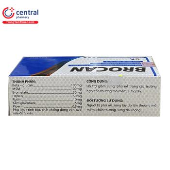 [CHÍNH HÃNG] Thuốc Brocan hỗ trợ giảm sưng, phù nề