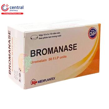 [CHÍNH HÃNG] Thuốc Bromanase 50mg điều trị viêm đường hô hấp trên