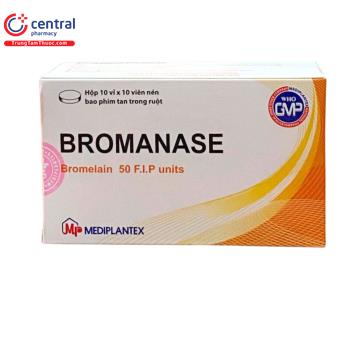 [CHÍNH HÃNG] Thuốc Bromanase 50mg điều trị viêm đường hô hấp trên