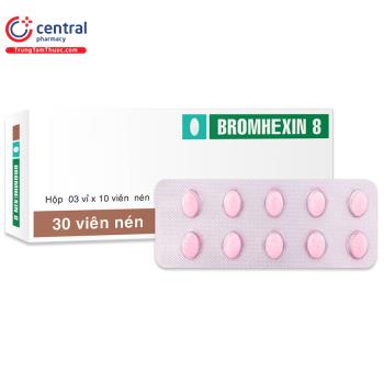 [CHÍNH HÃNG] Thuốc Bromhexin 8mg TV.Pharm giúp long đờm hiệu quả