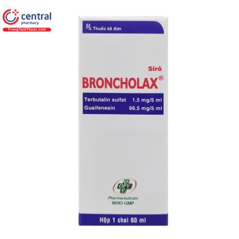Thuốc Broncholax 60ml - giảm ho do co thắt phế quản có tăng tiết dịch