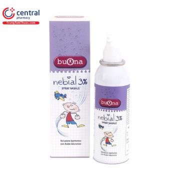 [CHÍNH HÃNG] Buona Nebial/Nebianax 3% Spray Nasale xịt mũi ưu trương