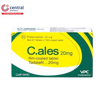 [CHÍNH HÃNG] Thuốc C.ales 20mg điều trị rối loạn cương dương