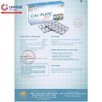 Thuốc CAL-PLANT SV giúp bổ sung vitamin D3 và Canxi cho người thiếu canxi