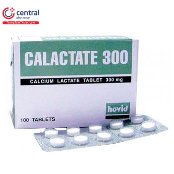 [CHÍNH HÃNG] Thuốc Calactate 300 - Ngăn ngừa thiếu hụt Calci