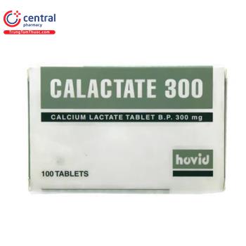 [CHÍNH HÃNG] Thuốc Calactate 300 - Ngăn ngừa thiếu hụt Calci
