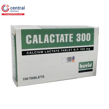 [CHÍNH HÃNG] Thuốc Calactate 300 - Ngăn ngừa thiếu hụt Calci