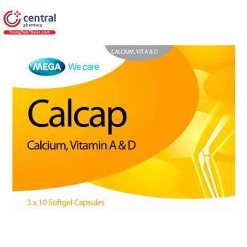 [CHÍNH HÃNG] Thuốc Calcap - Bổ sung Canxi, Vitamin A,Vitamin D