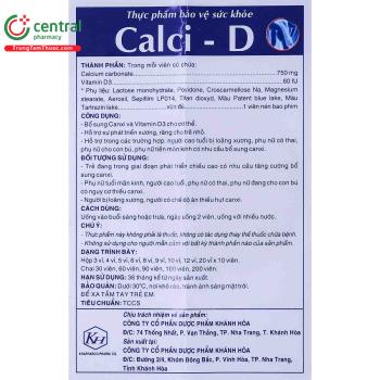 Thuốc Calci - D Khapharco giúp bổ sung canxi cho phụ nữ mang thai