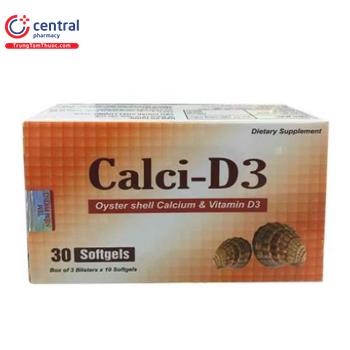 Thuốc Calci-D3 (TPP - France) cung cấp và bổ sung Vitamin D3