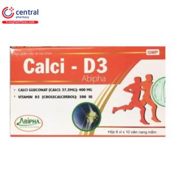 Viên uống Calci-D3 Abipha - Bổ sung Calci và vitamin D3 cho cơ thể