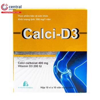 Thuốc Calci-D3 Boston giúp bổ sung calci và vitamin D cho cơ thể