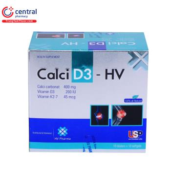 Thuốc Calci D3 US Pharma USA bổ sung calci, vitamin D3, vitamin K2-7