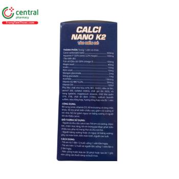 Thuốc Calci Nano K2 Tảo biển đỏ (Lọ 30 viên) giúp xương chắc khỏe