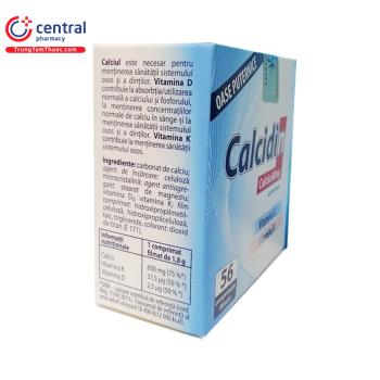 [CHÍNH HÃNG] Thuốc Calcidin Natur Produkt Pharma (hộp 56 viên uống)