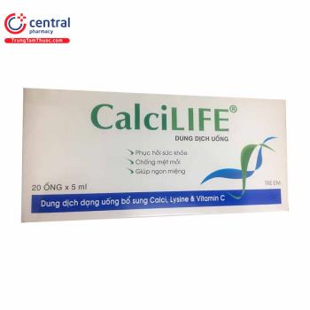 [CHÍNH HÃNG] Thuốc Calcilife 5ml: Công dụng, cách dùng, chỉ định