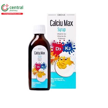 Calciu Max Syrup hỗ trợ tăng hấp thu Calci, duy trì sức khỏe xương, răng