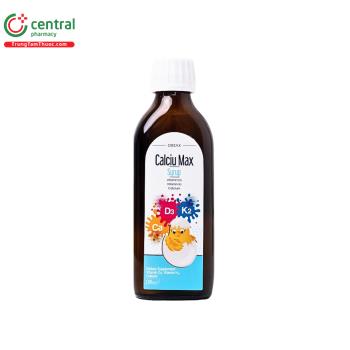 Calciu Max Syrup hỗ trợ tăng hấp thu Calci, duy trì sức khỏe xương, răng